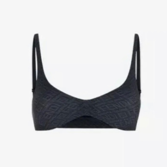 Fendi | Tops | Fendi X Skims Skimpy Scoop Bralette Black Medium M ...